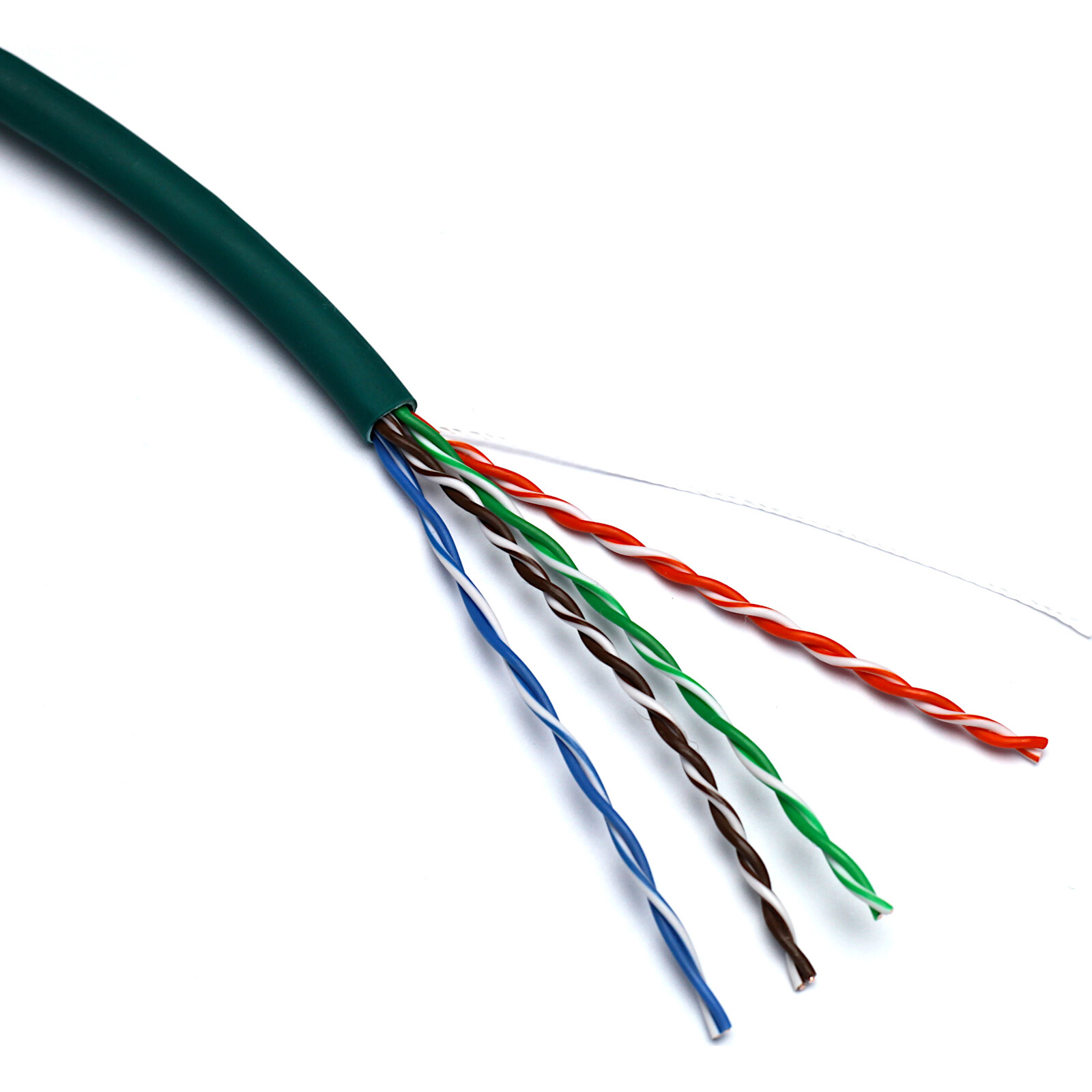 100-063 - Excel Solid Cat5e Cable U/UTP LSOH Euroclass Dca 305 m Box Green