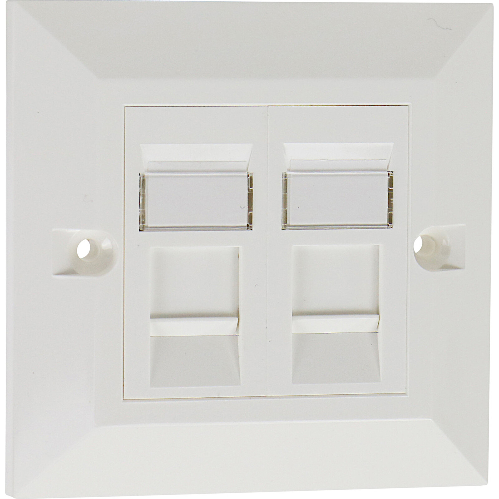 100-704 - Excel Cat5e (UTP) Unscreened Dual RJ45 Modules White c/w ...