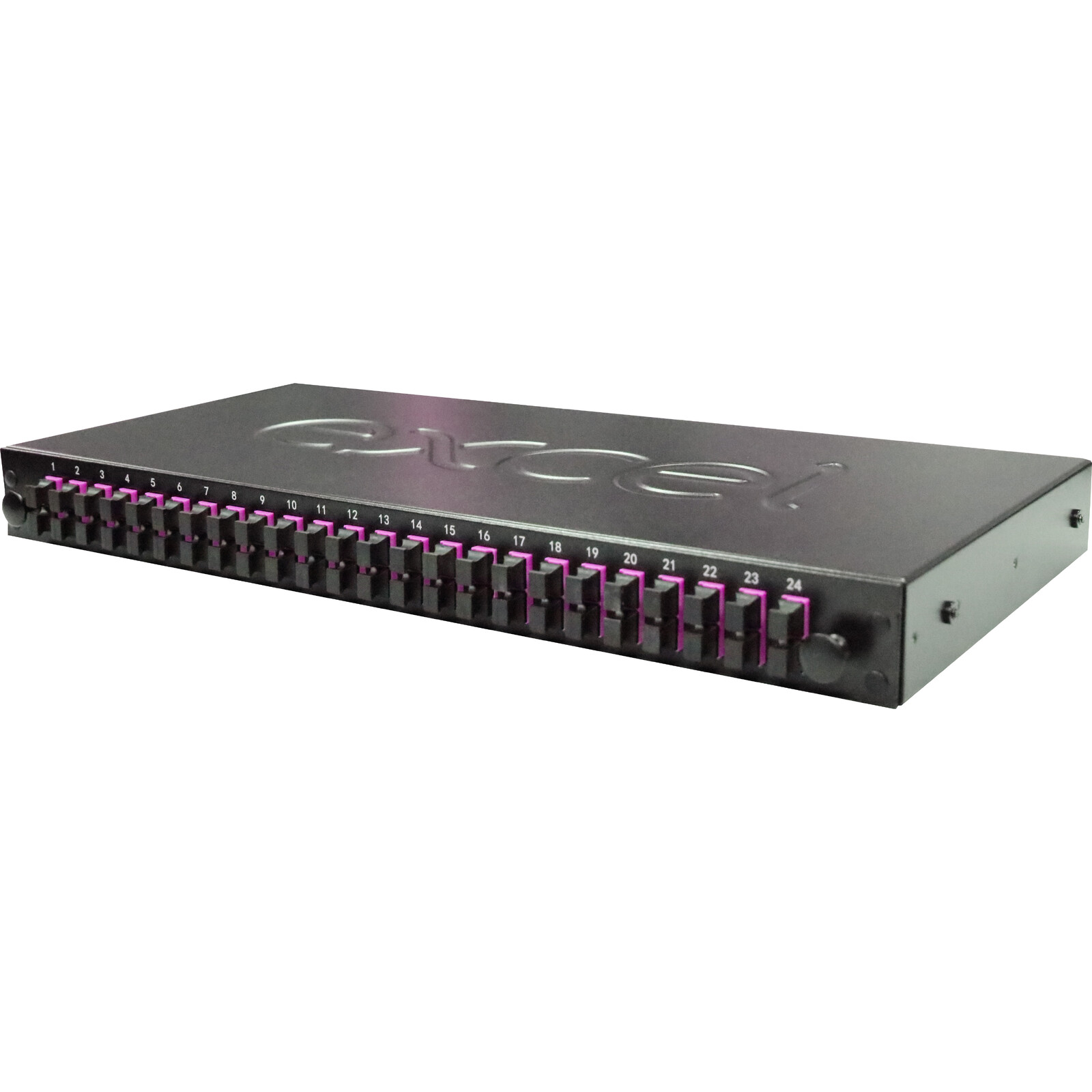 244-489 - Excel Enbeam 24 Way Multimode OM4 Fibre Optic Panel 24 LC ...