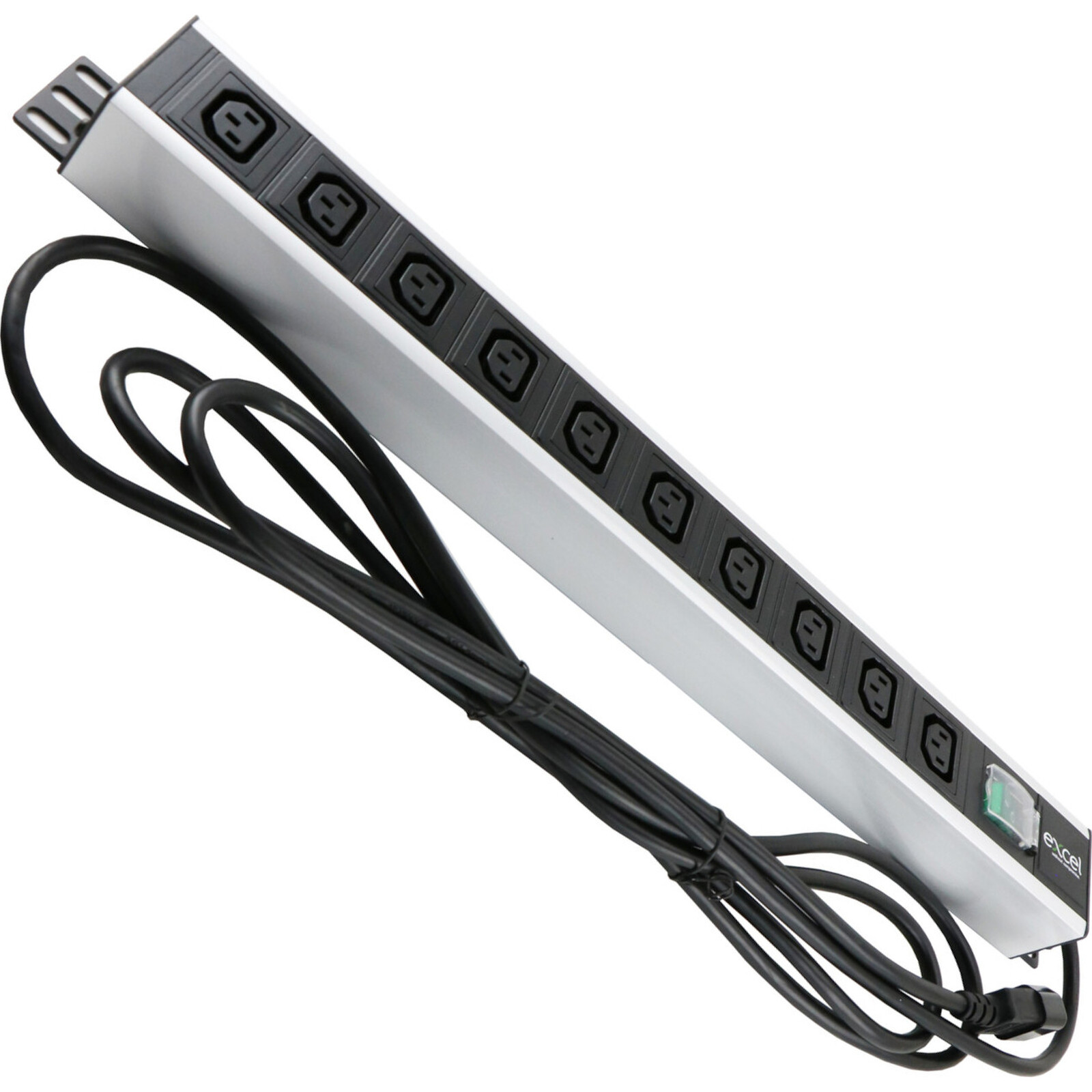 555-268 - Excel 10 Way Horizontal PDU 10x C13 Socket Passive 10A C20 ...