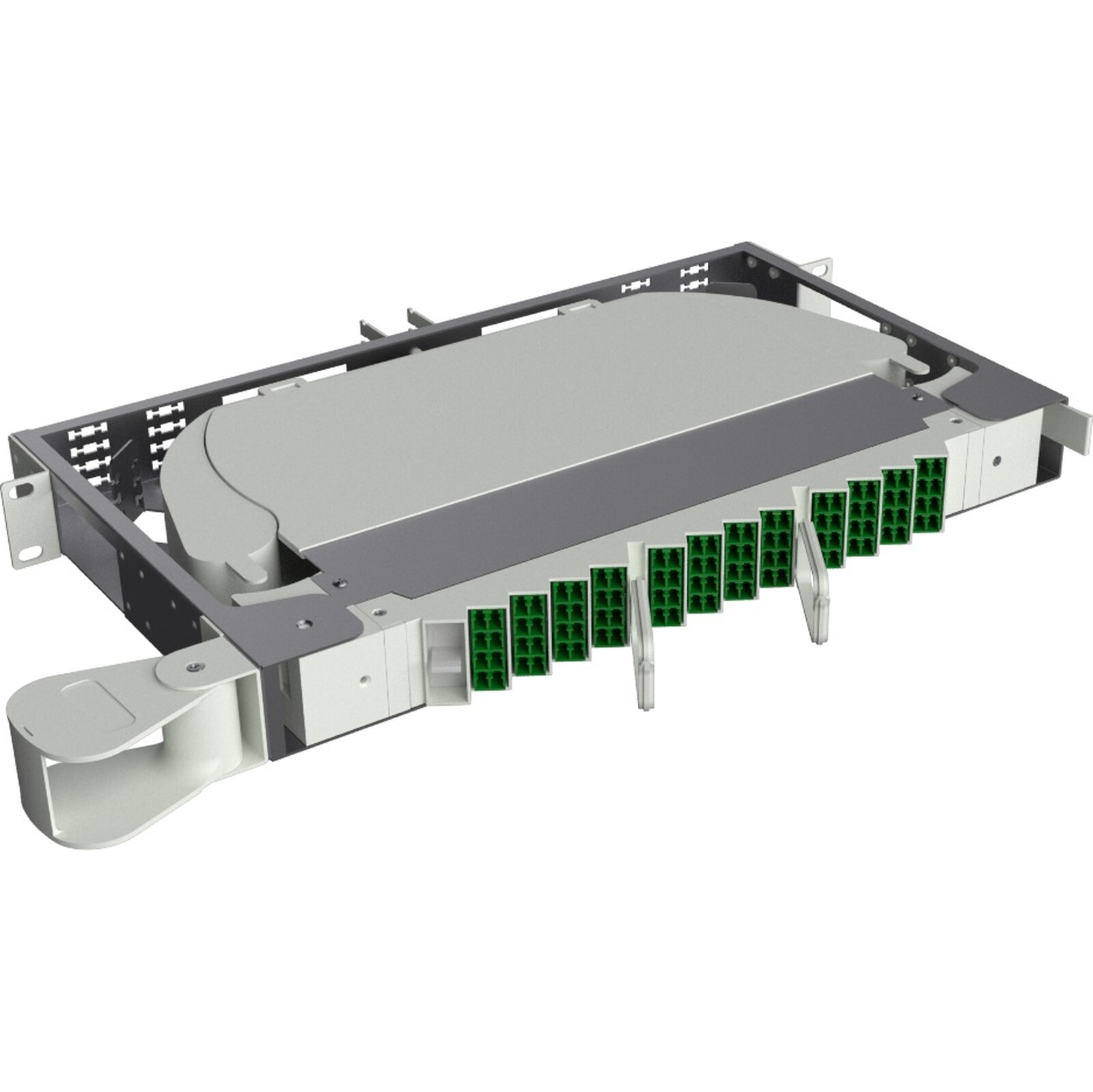 997-001 - Encasa 24F 1U Pivot Panel with 24 SCA +24 Pigtails Right Hand ...