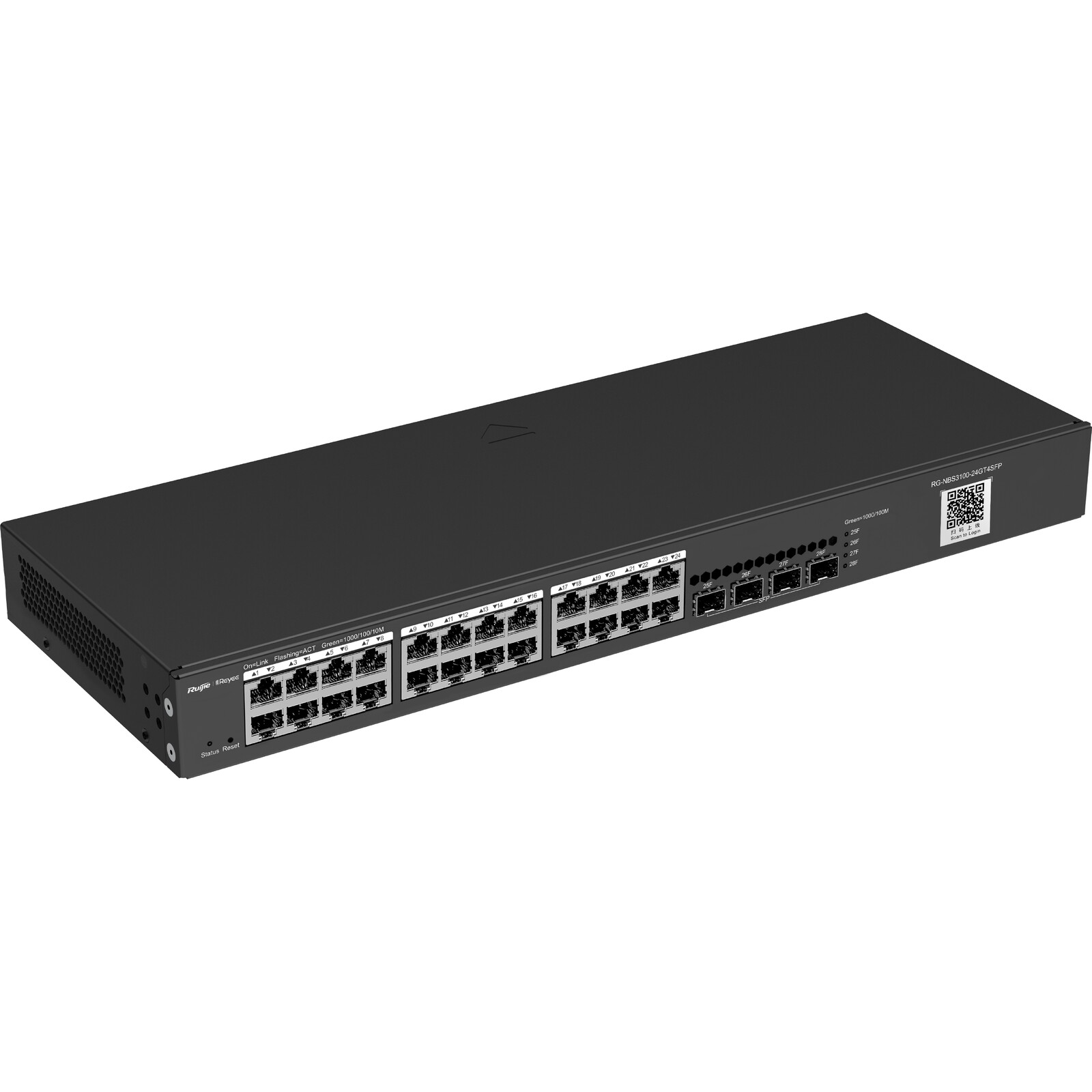 RG-NBS3100-24GT4SFP - Reyee 28 Port Gigabit Layer 2 Cloud Managed Non ...